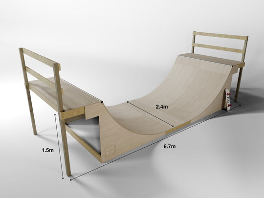 small half pipe for backyard